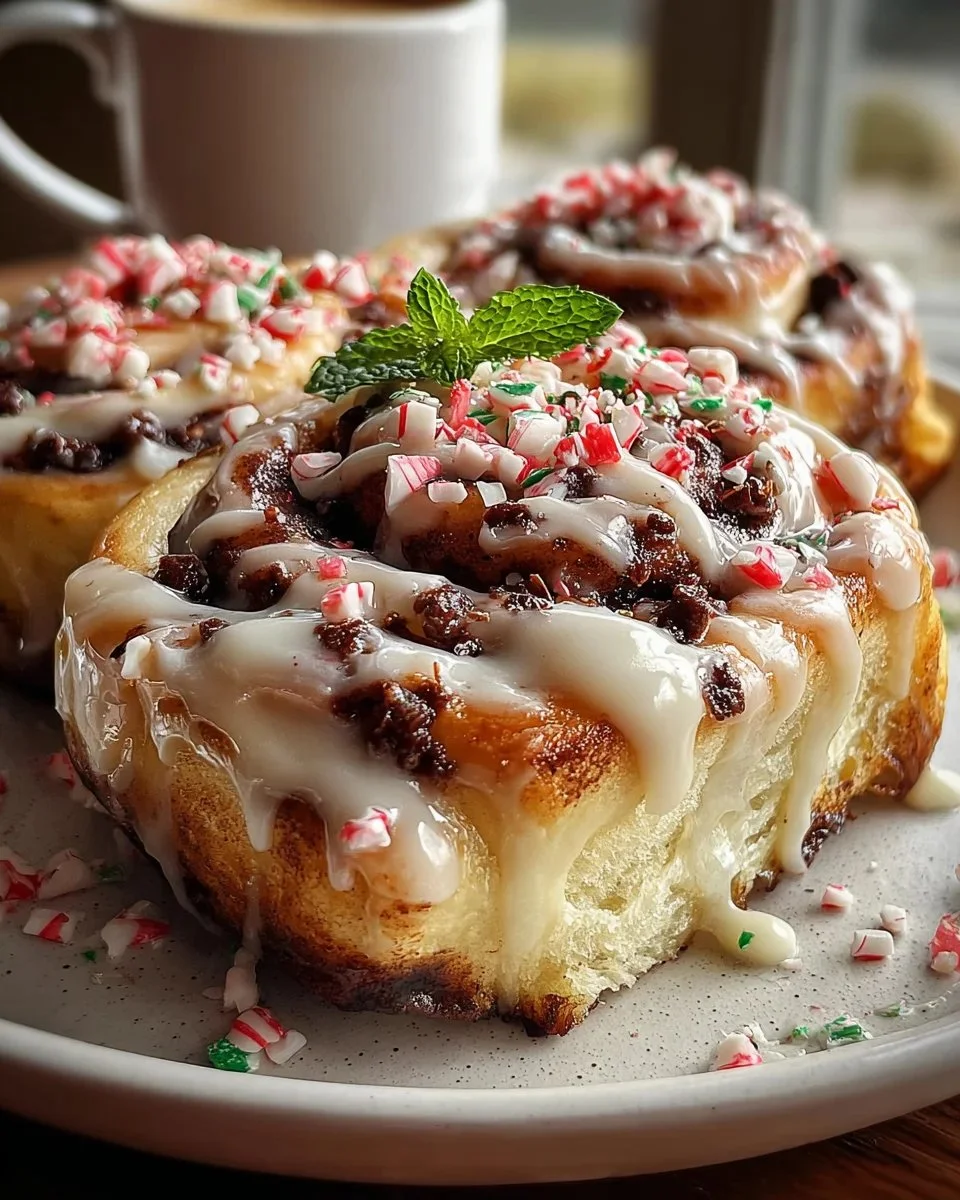 Peppermint Bark Cinnamon Rolls – Mein Labrador Retriever